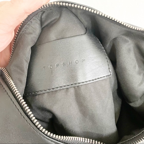 Topshop | Bags | Topshop Faux Leather Ruched Knotted Shoulder Bag ...